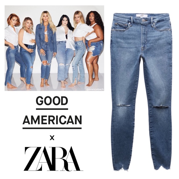 Zara | Jeans | Nwt Good American X Zara Skinny Jeans | Poshmark